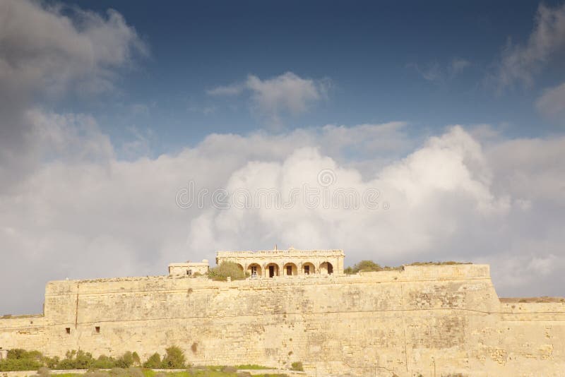 Seascape of the Fort Ricasoli Stock Photo - Image of malta, heritage ...