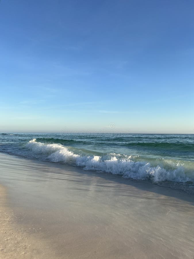 Seascape with Large Rolling Waves Stock Image - Image of water, terrain ...