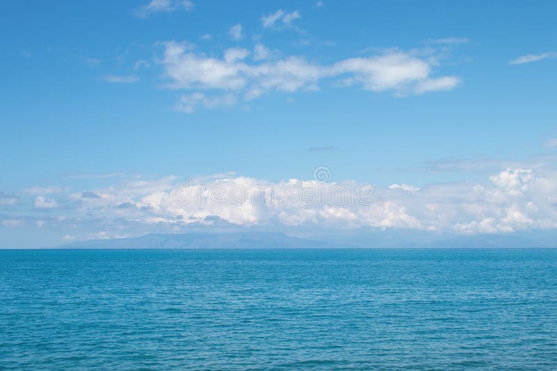 Seascape from Low Perspective. Blue Sea with Waves Stock Photo - Image ...