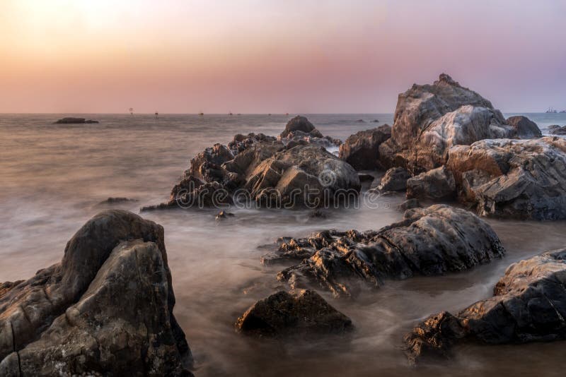 Seascape at malvan Beach stock image. Image of india - 139671129