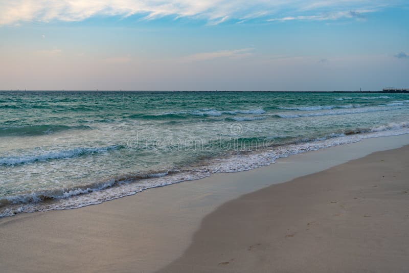 Seascape Nature at Sunset. Summer Seascape Nature at Sunset Stock Photo ...