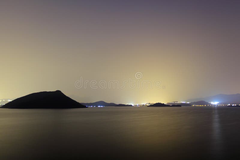 Seascape at night stock image. Image of natural, silence - 37378547