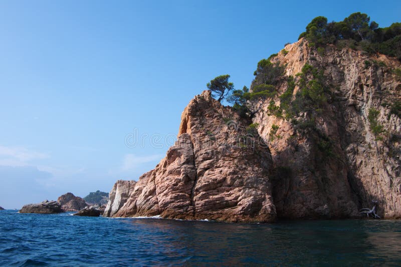 Seascape with rocks stock image. Image of ocean, mediterranean - 21092697