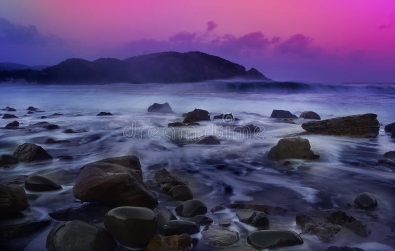 Seascape and rocks stock image. Image of beautiful, travel - 44565399