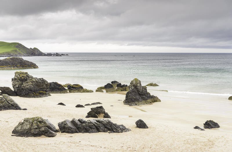 View of Sango Sands beach stock image. Image of kingdom - 103148751