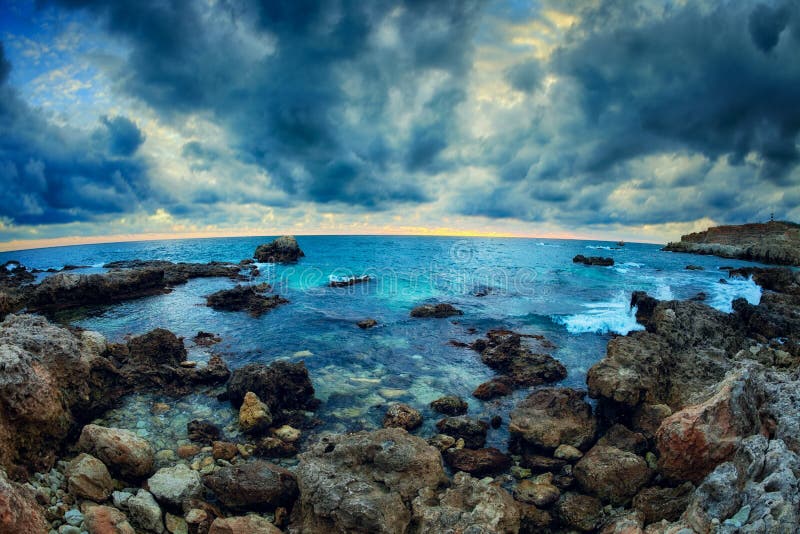 Seascape. stock photo. Image of scenery, beauty, fresh - 34104778