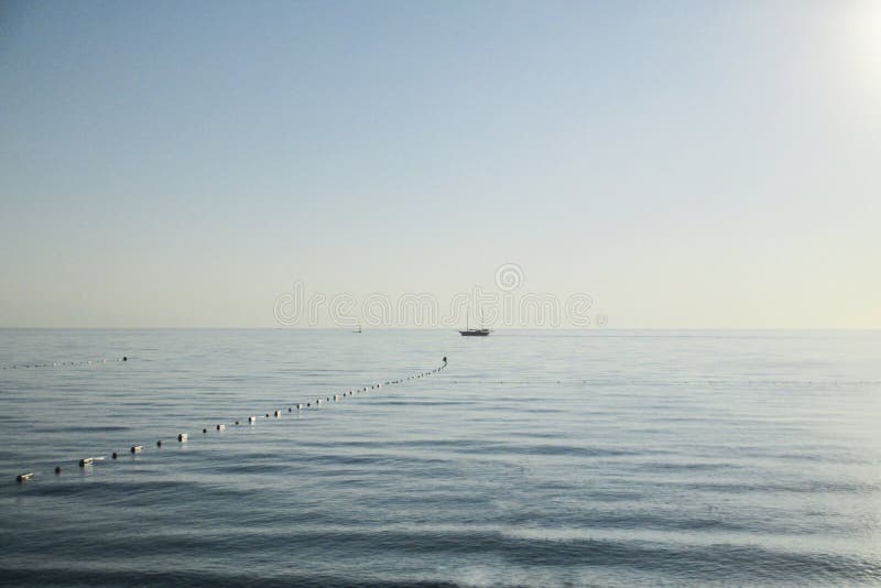 Seascape. Sea Surface at Dawn Stock Image - Image of flat, sunrise ...