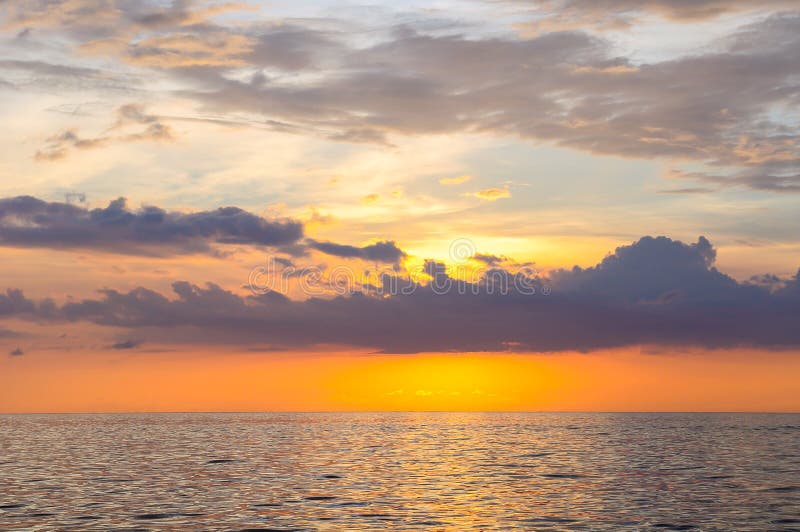 Seascape of Similand during Sunset, Lowkey, Background Stock Photo ...