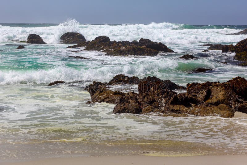 Seascape View of the Pacific Ocean Stock Image - Image of central ...