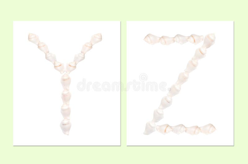 Seashell alphabet stock image. Image of abstract, isolated - 5450881