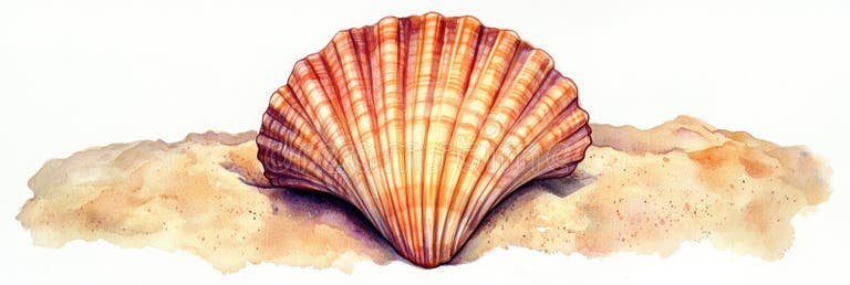 Seashell on Beach stock image. Image of life, seashell - 372257297