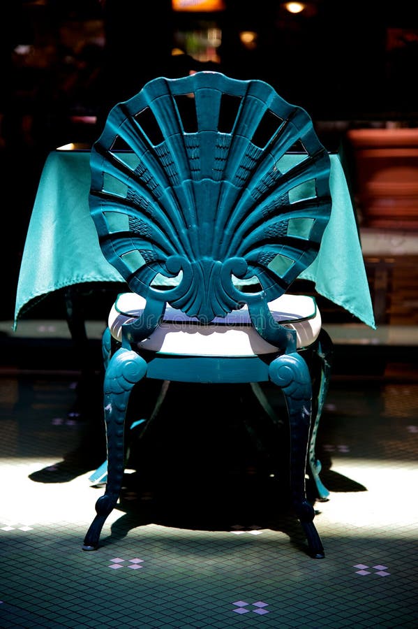 Seashell Chair stock photo. Image of resturant, empty - 19364554