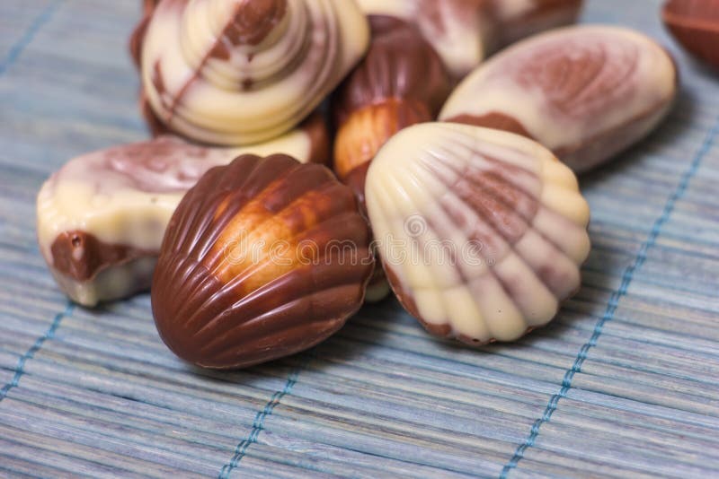 Seashell Chocolates stock image. Image of sweets, objects - 65321057