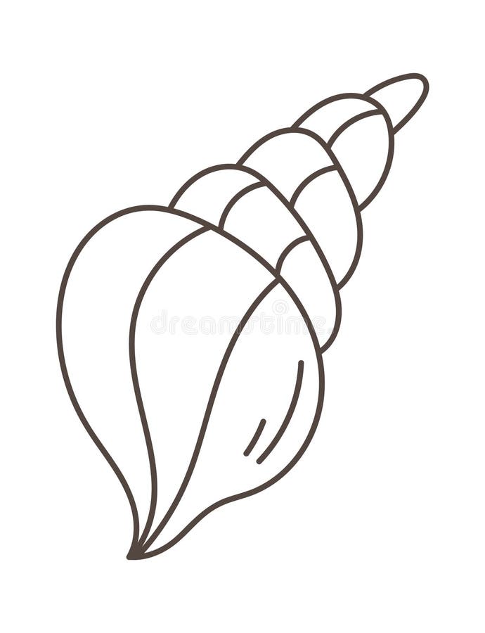 Seashell Icon stock vector. Illustration of shell, oyster - 273902349
