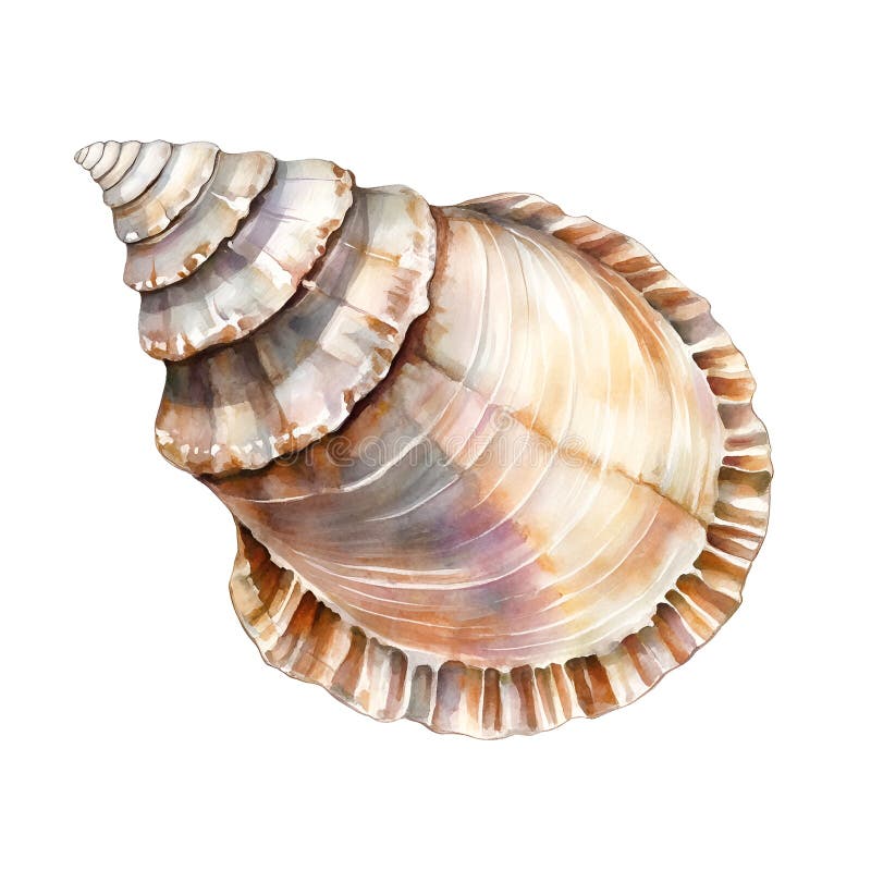 Seashell clipart isolated stock illustration. Illustration of life ...