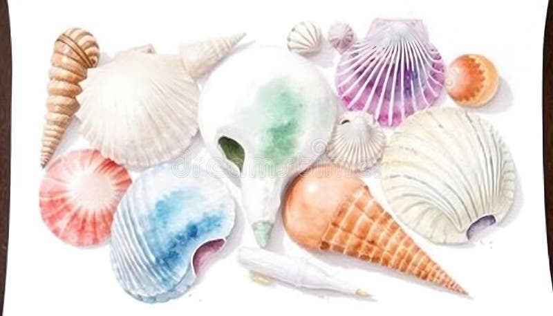 Seashell Collection, with the Shells Sorted and Labeled for Easy ...