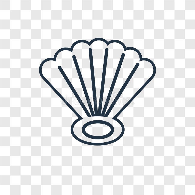 Seashell Transparent Set stock vector. Illustration of natural - 210880569