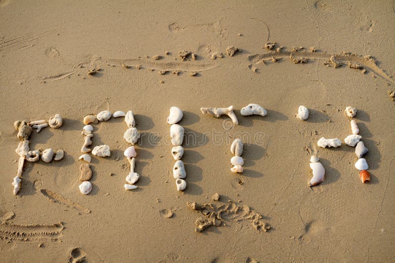 Seashell faith stock photo. Image of summer, word, faith - 54902370