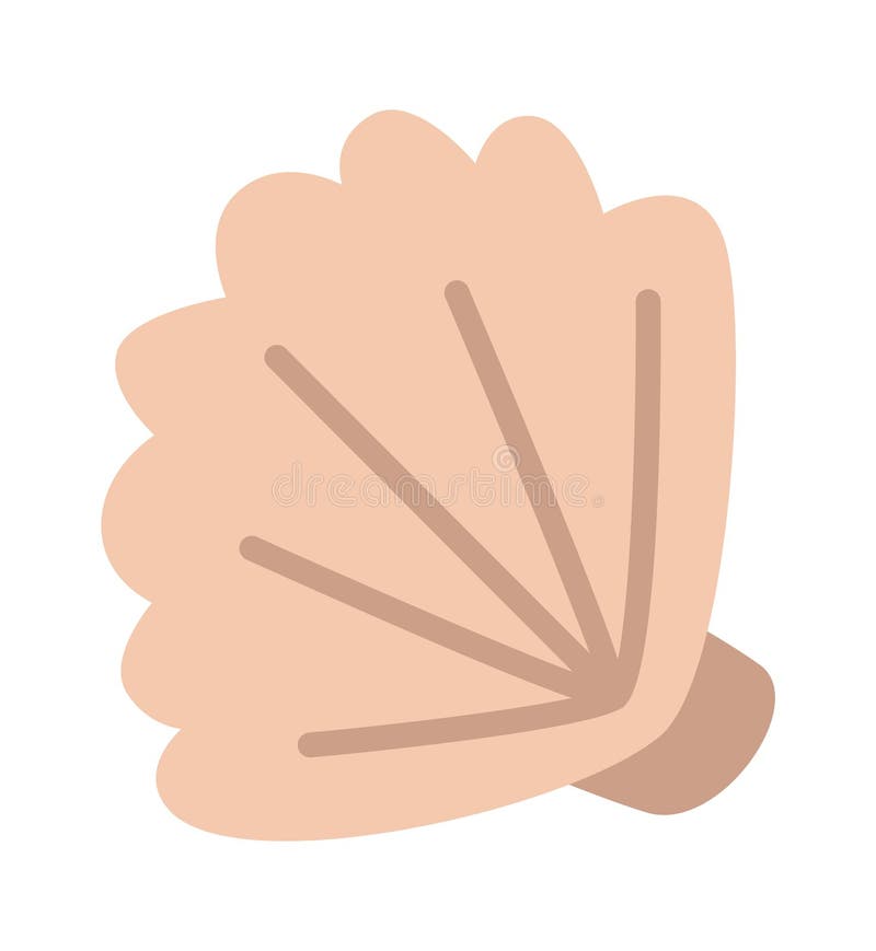 Seashell Flat Illustration Sea Creature Stock Vector - Illustration of seashell, summer: 272292286