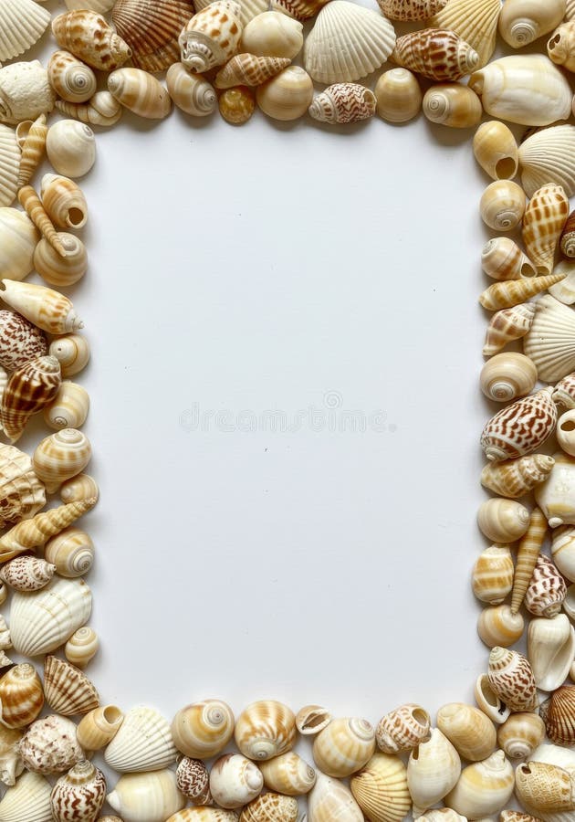 Seashells Border Stock Illustrations – 2,605 Seashells Border Stock ...