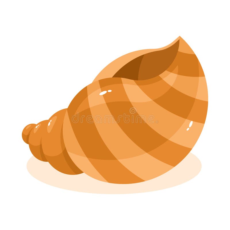Seashell icon stock vector. Illustration of hand, line - 279345392