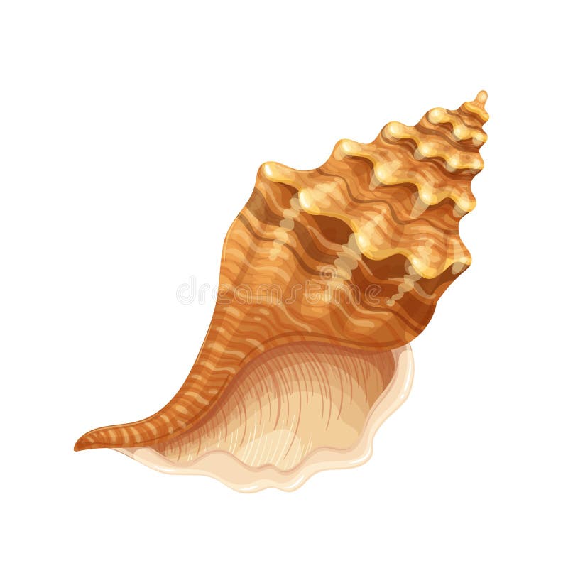 Seashell Icon, Underwater Theme Stock Vector - Illustration of ocean ...