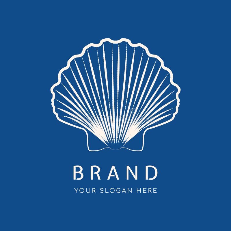 Seashell Logo Design Template. Scallop Shell Stock Vector ...