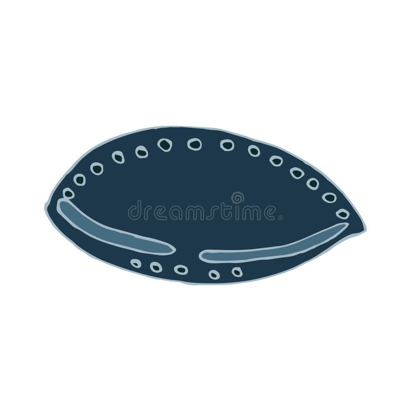 Seashell Sea Vector Isolated Hand Drawing Sketch Blue Stock Vector ...