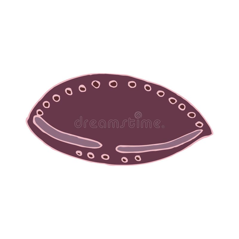 Seashell Sea Vector Isolated Hand Drawing Sketch Pink Stock Vector ...