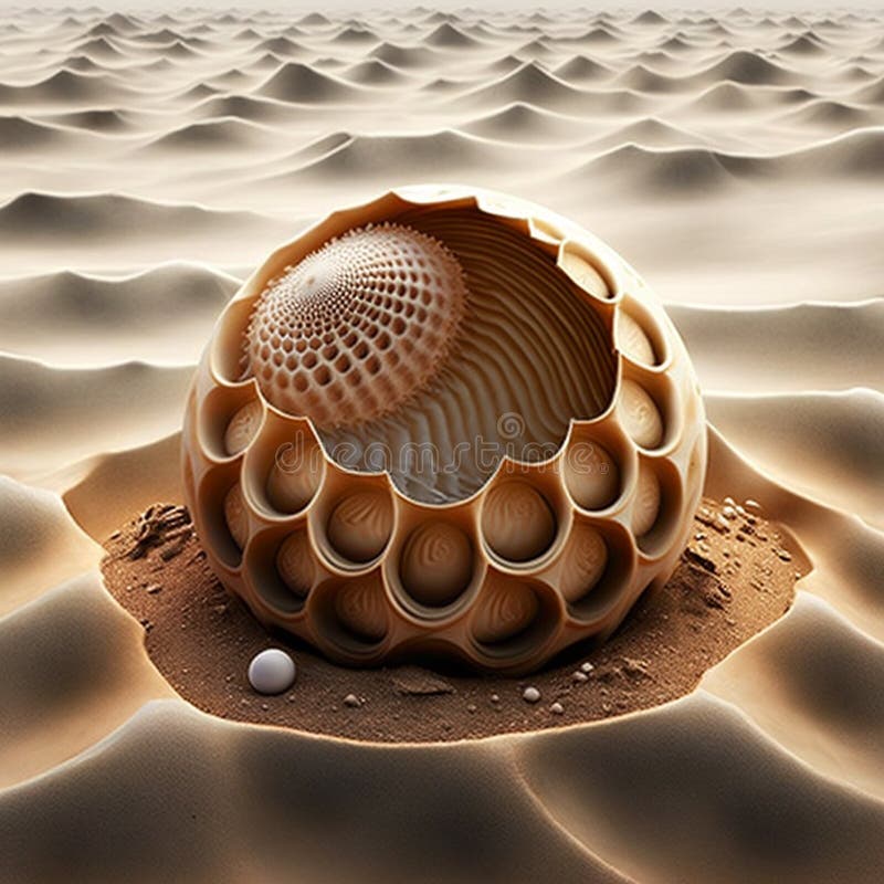 Seashell on the Seashore, Abstract Shape, Generative Ai Stock ...