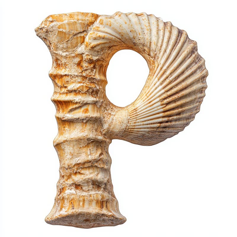 A Seashell Shaped Like the Letter "P," Showcasing a Unique Marine ...