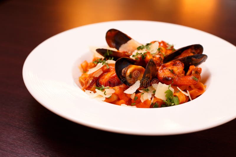 Seashell and Shrimp Appetizer Mix Stock Image - Image of appetizer ...