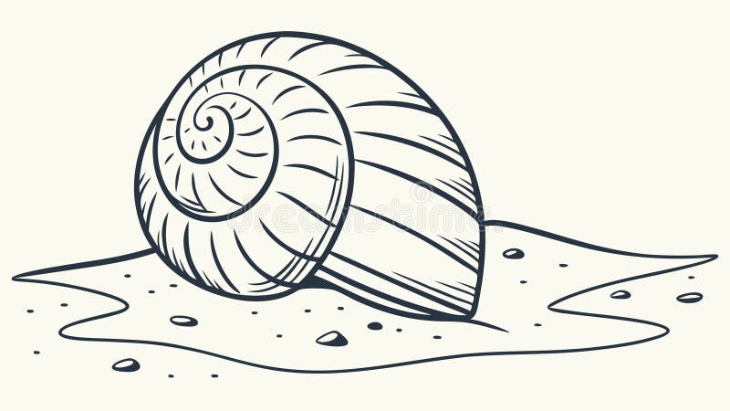 Seashell Snail Shell Aquatic Nature Illustration, Vector Design ...