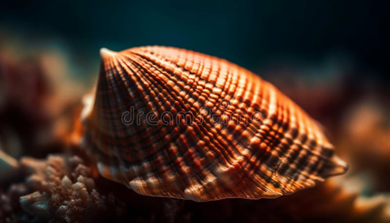 Seashell Spiral, Beauty in Nature Pattern Generated by AI Stock ...