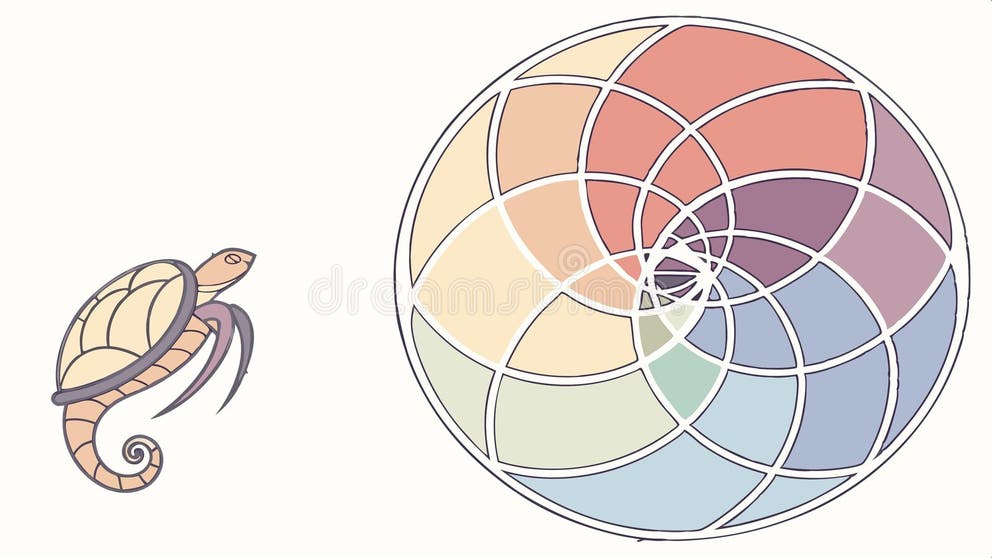 Seashell Spiral Illustration, Nautilus Shell, Fibonacci Sequence ...