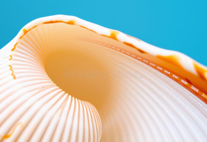 Seashell Spiral the Spiral Pattern and Fine Ridges on the Surfac Stock ...