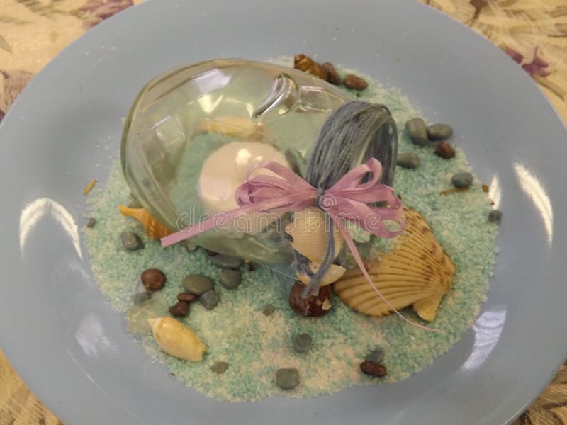 Seashell table setting stock photo. Image of wedding - 151233380