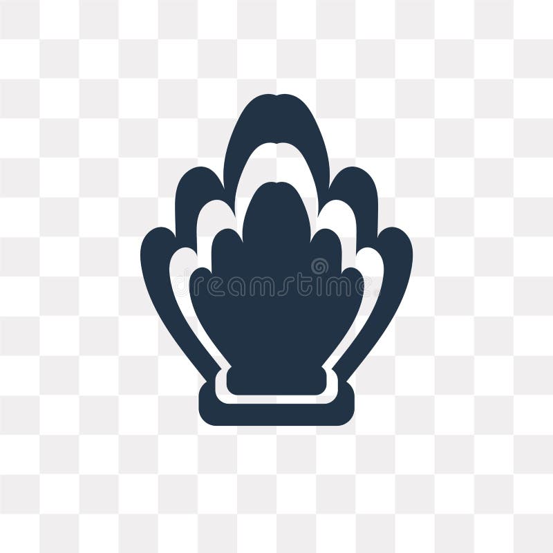 Seashell Vector Icon Isolated on Transparent Background, Seashell ...