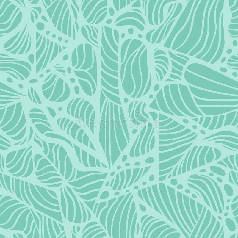 Blue Seashells Line Art Seamless Pattern Stock Illustrations – 182 Blue ...