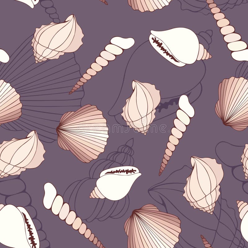 Stylized Seashells Stock Illustrations – 314 Stylized Seashells Stock ...