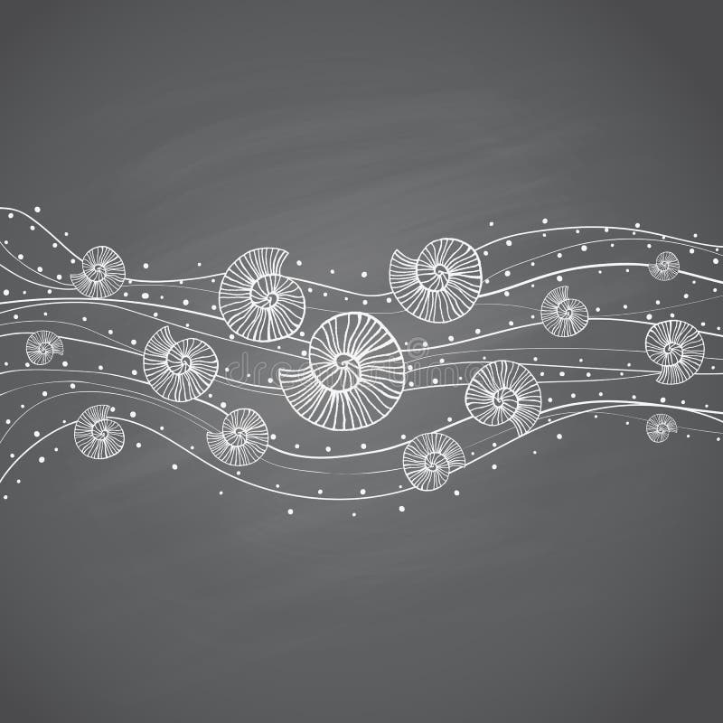 Ocean Waves Chalk Blackboard Sketch Stock Illustrations – 36 Ocean ...