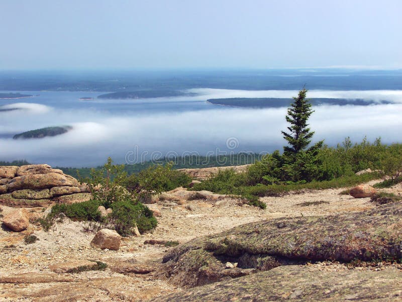 Coast of Maine Seascape in Acadia National Park Stock Image - Image of ...