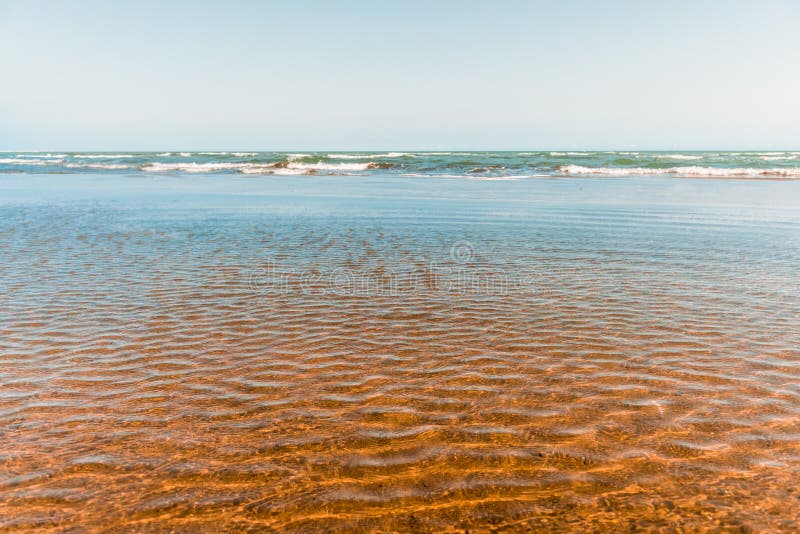 Seashore, empty beach stock photo. Image of horizon - 112541212