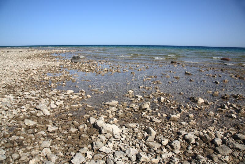 Seashore - Lake Huron stock image. Image of sand, inlet - 15593487