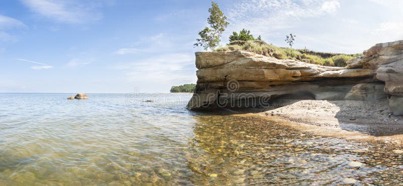 Seashore Landscape with a Cliff Stock Image - Image of outdoor, nature ...