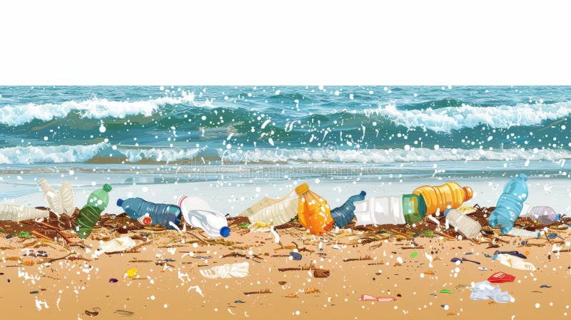 Seashore Pollution Beach Litter and Waste, Providing Ample Space for ...