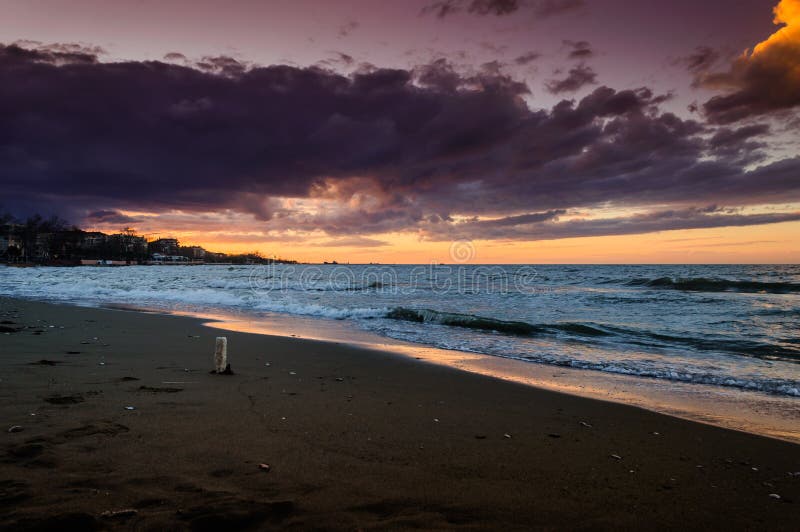 Seashore Sunset stock photo. Image of spring, dream, fall - 49763384