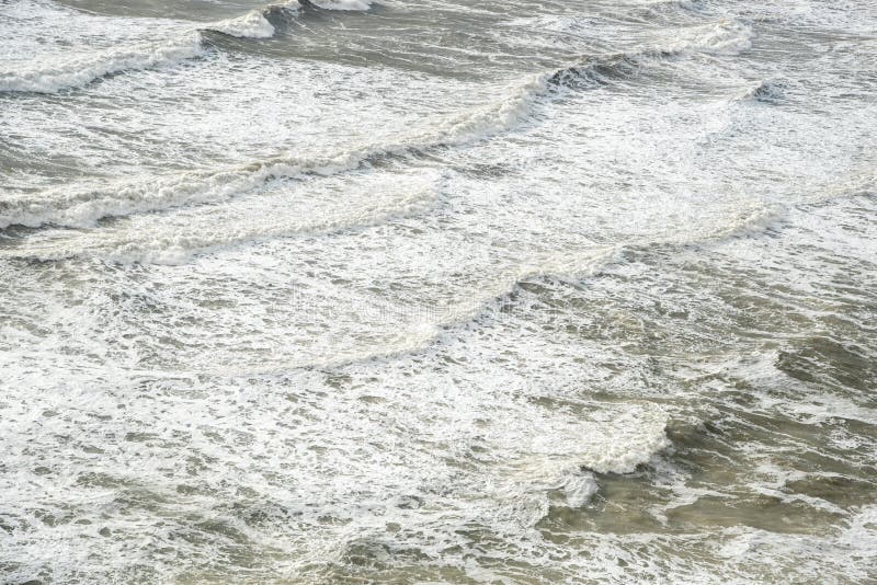 Wind Waves in the Sand on the Beach. Stock Photo - Image of barcelona ...