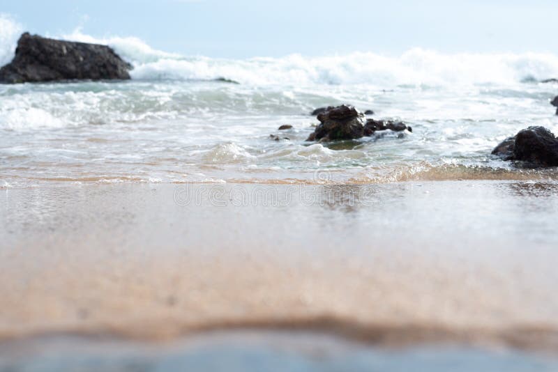 Seaside of a Beautiful and Serene Beach. Preserved Nature Stock Photo ...