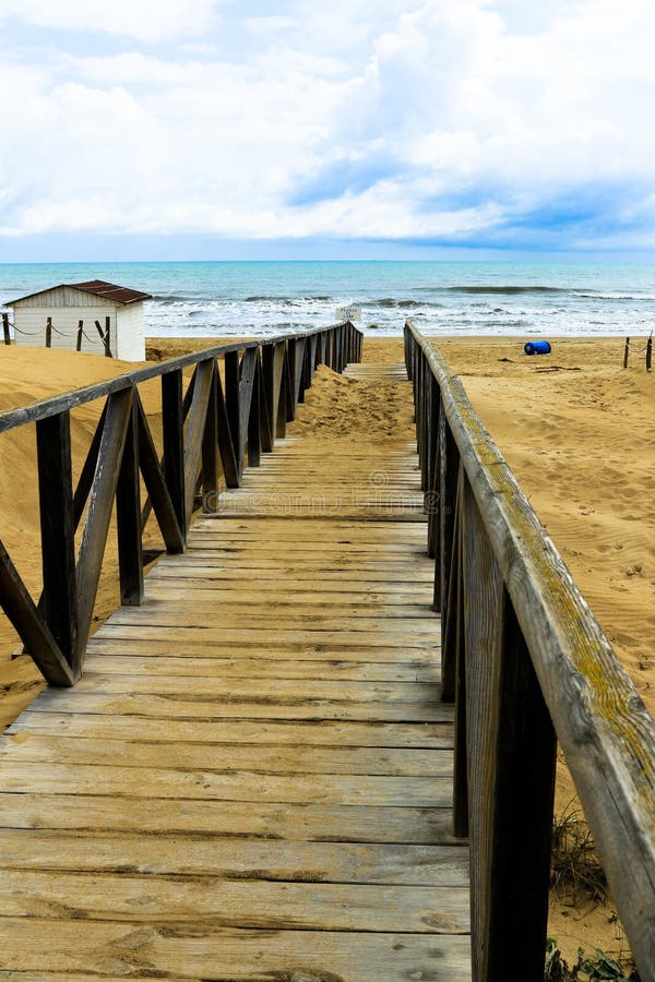 Seaside bridge stock photo. Image of black, front, beach - 52232700